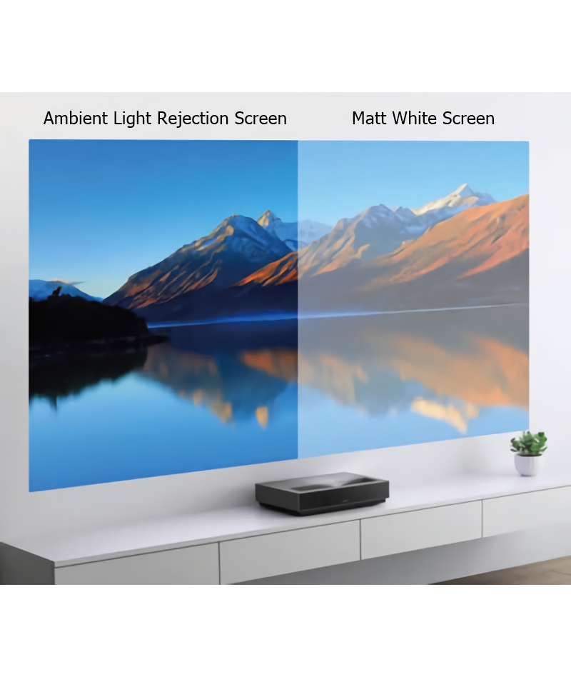Visualax 120" Fixed Frame Ultra Short Throw ALR Projector Screen 16:9