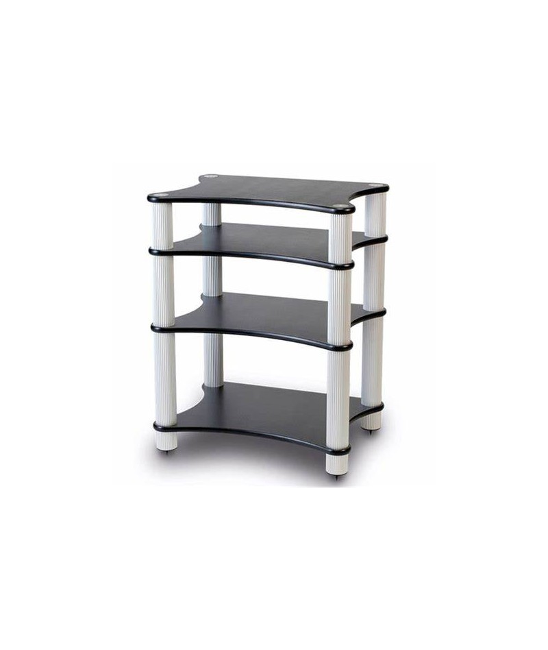 Solid Tech Radius Solo 4 Audio Rack Colour Black Finish Silver Anodised